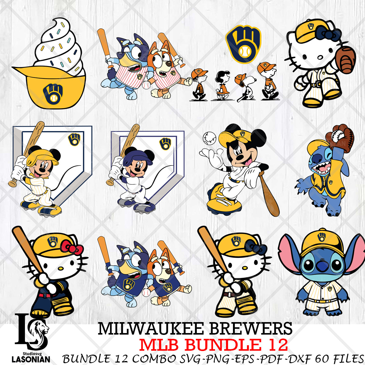 Milwaukee Brewers MLB Bundle 12 – lasoniansvg
