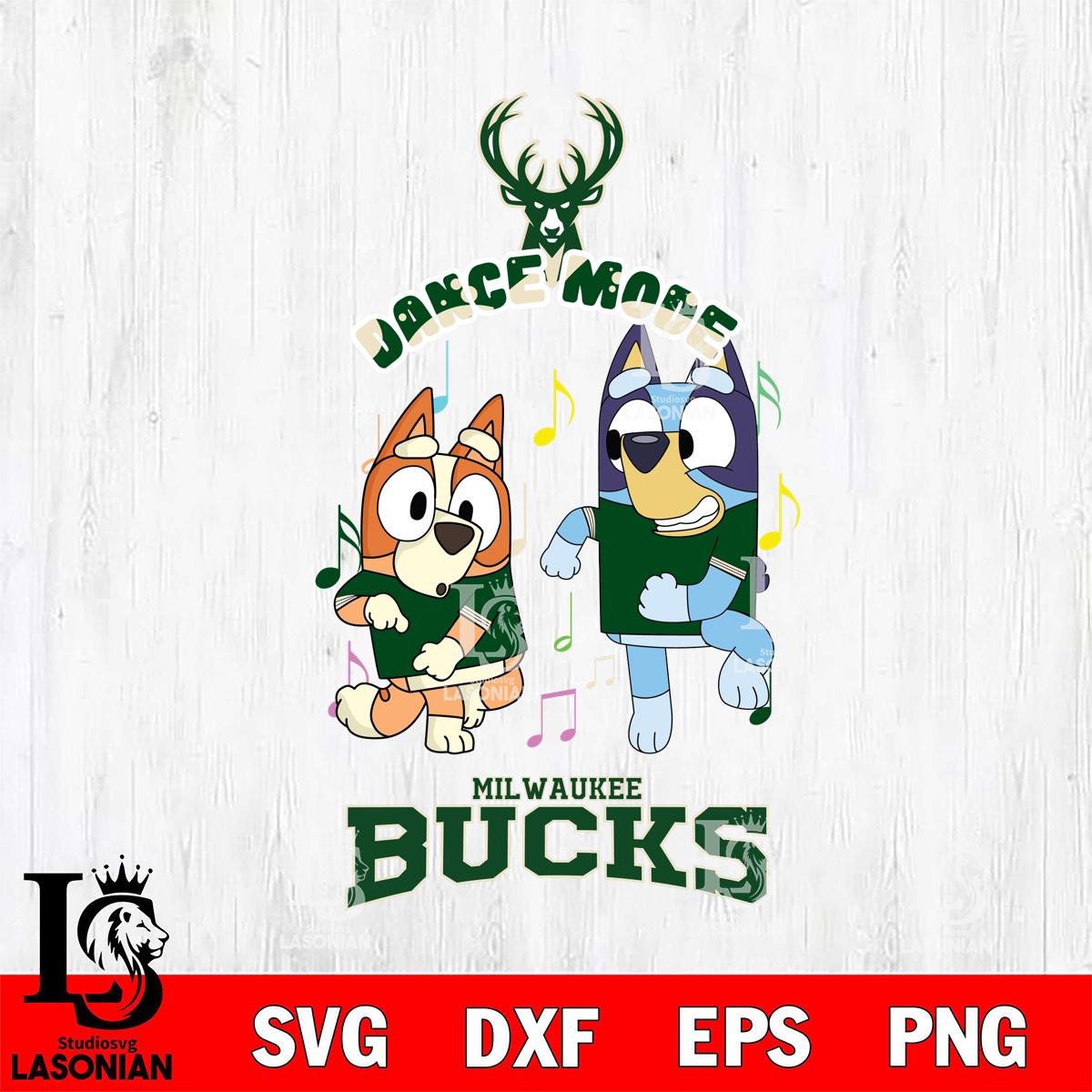 Milwaukee Bucks Bluey Bingo – lasoniansvg