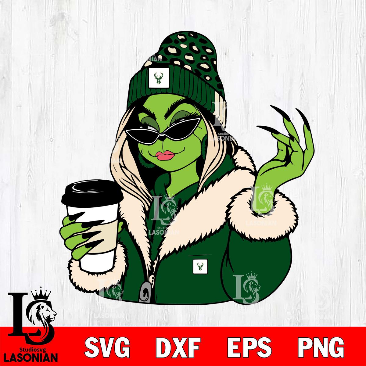 Milwaukee Bucks Boujee Grinch 9 – lasoniansvg
