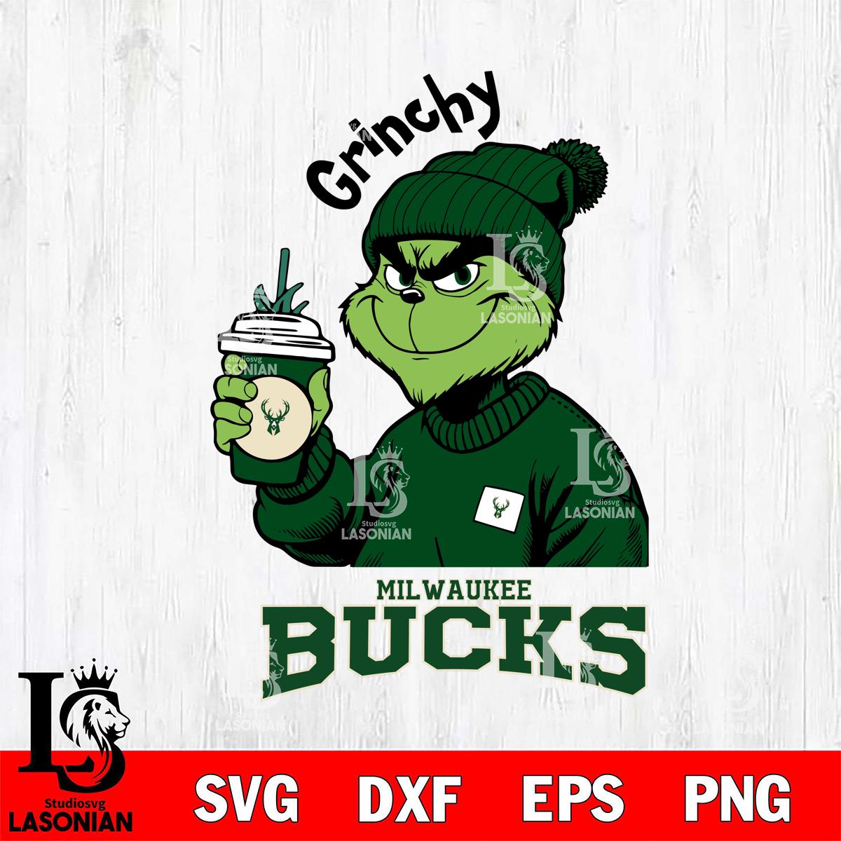 Milwaukee Bucks Grinchy Bougie Christmas – lasoniansvg