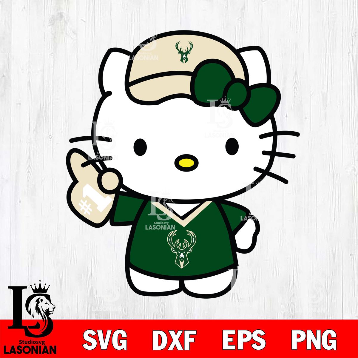 Milwaukee Bucks Hello Kitty basketball 2 – lasoniansvg
