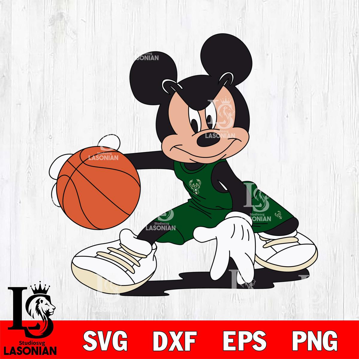 Milwaukee Bucks Mickey Minne 4 Nba – lasoniansvg
