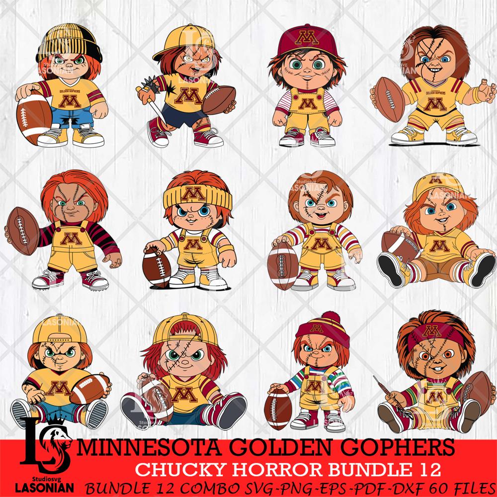Minnesota Golden Gophers Chucky Horror Bundle 12 SVG – lasoniansvg