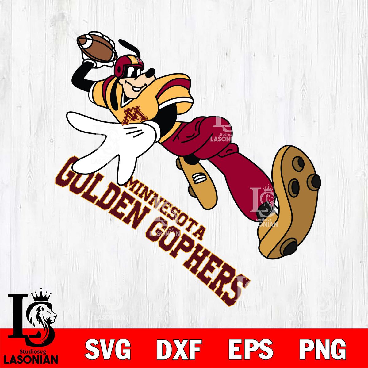 Minnesota Golden Gophers Goofy rugby player – lasoniansvg