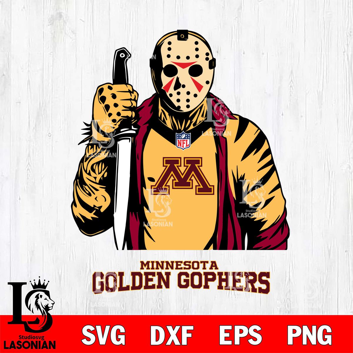 Minnesota Golden Gophers Jason Voorhees Horror 3 – lasoniansvg