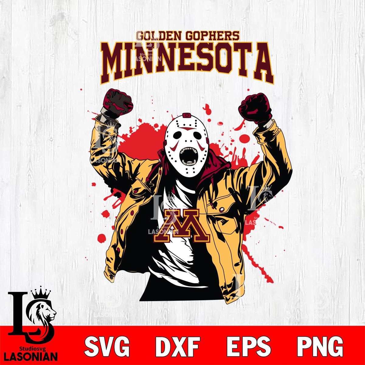 Minnesota Golden Gophers Jason Voorhees Horror Halloween 3 – lasoniansvg