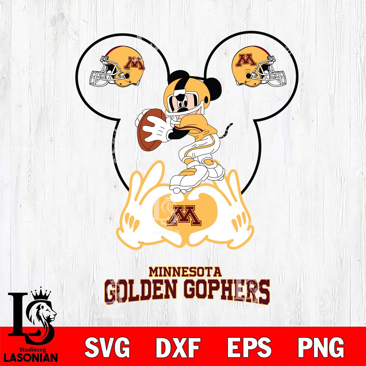 Minnesota Golden Gophers Mickey Heart Rugby – lasoniansvg