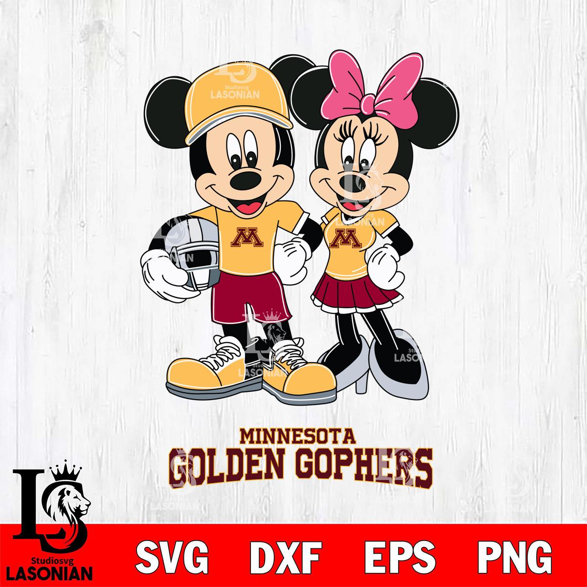 Minnesota Golden Gophers Mickey Minnie Mouse Helmet – lasoniansvg