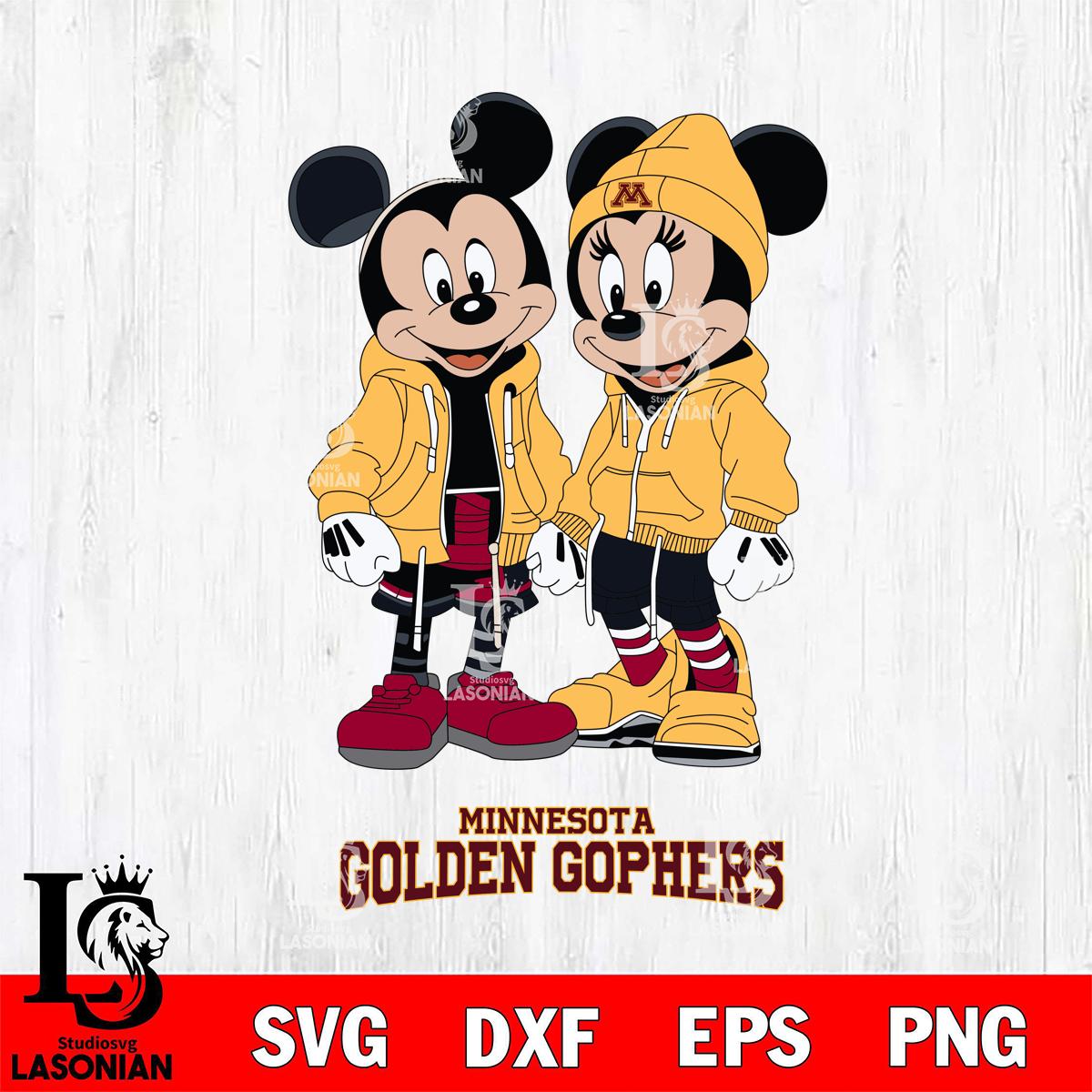 Minnesota Golden Gophers Mickey Minnie Mouse Rugby – lasoniansvg