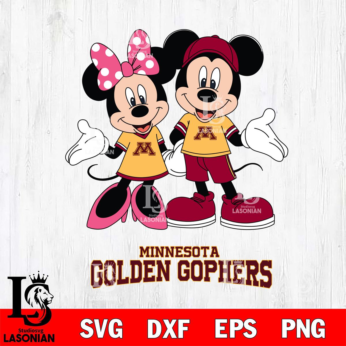 Minnesota Golden Gophers Mickey Minnie Mouse Sport – lasoniansvg