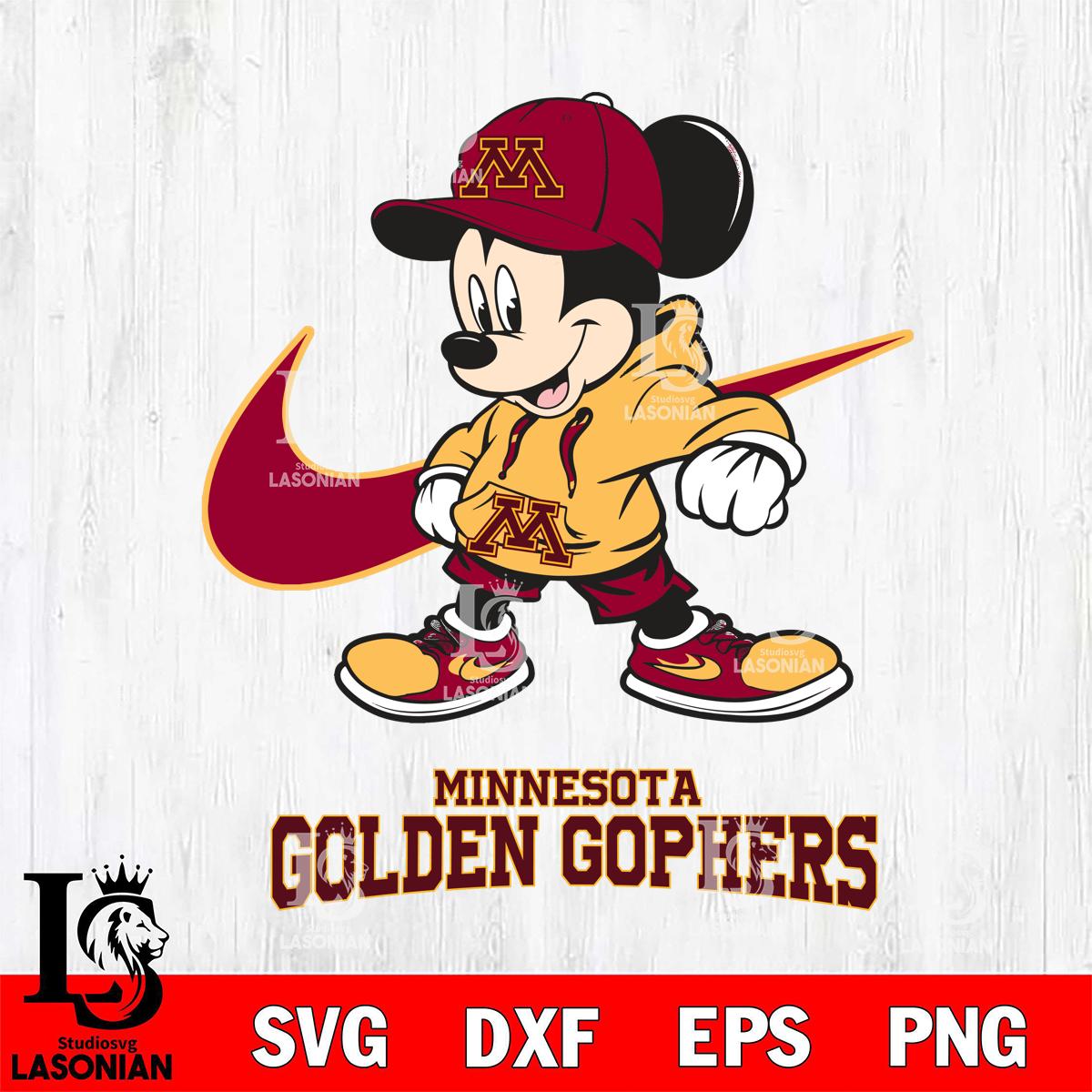 Minnesota Golden Gophers Mickey Mouse NIKE – lasoniansvg
