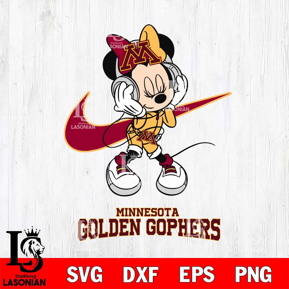 Minnesota Golden Gophers Minnie Mouse Dancing NIKE – lasoniansvg