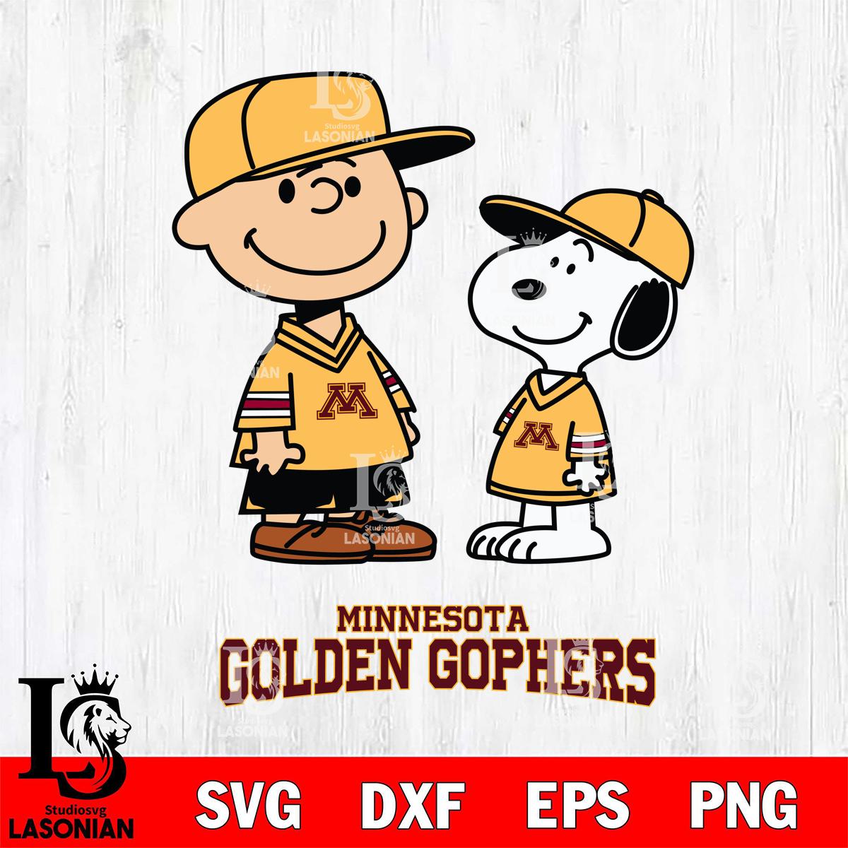Minnesota Golden Gophers Peanuts Snoopy Football – lasoniansvg