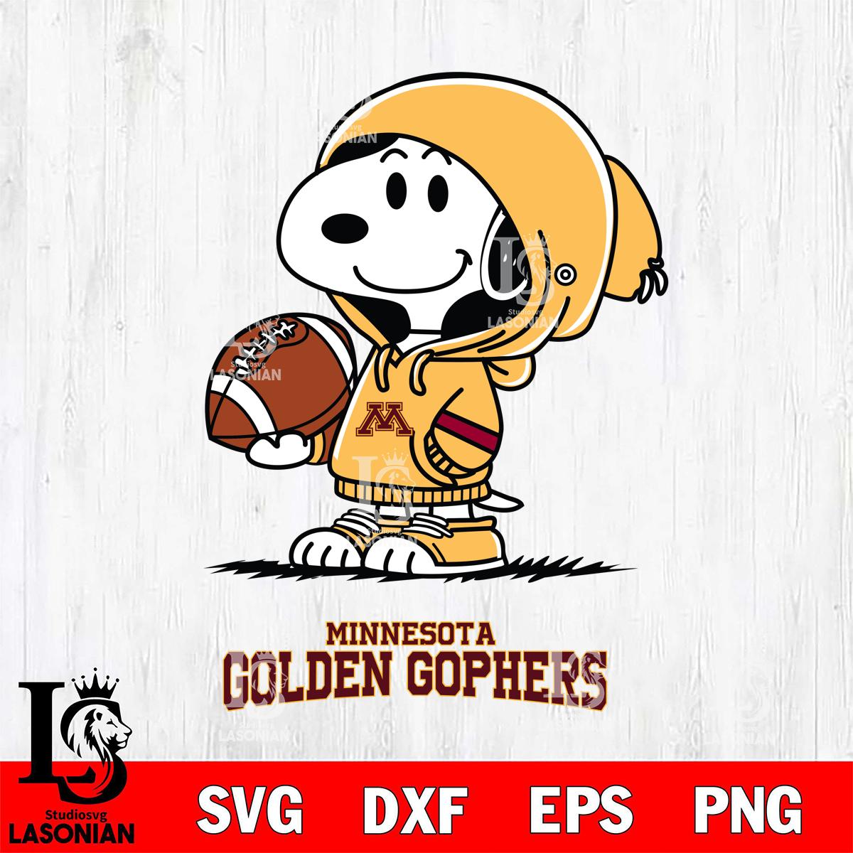 Minnesota Golden Gophers Snoopy Football – lasoniansvg