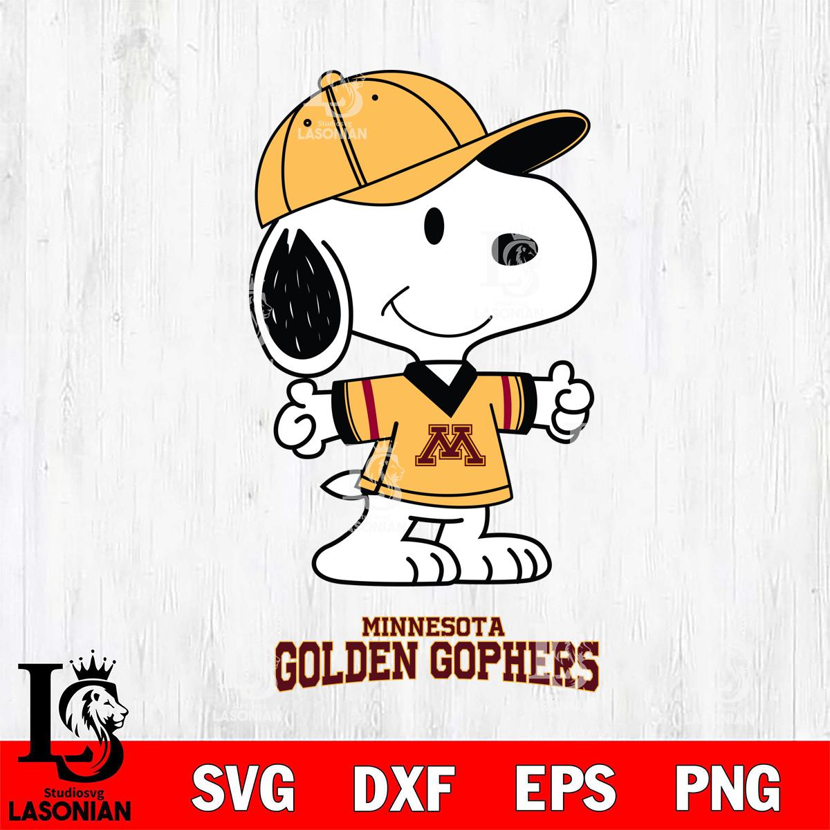Minnesota Golden Gophers Snoopy football – lasoniansvg