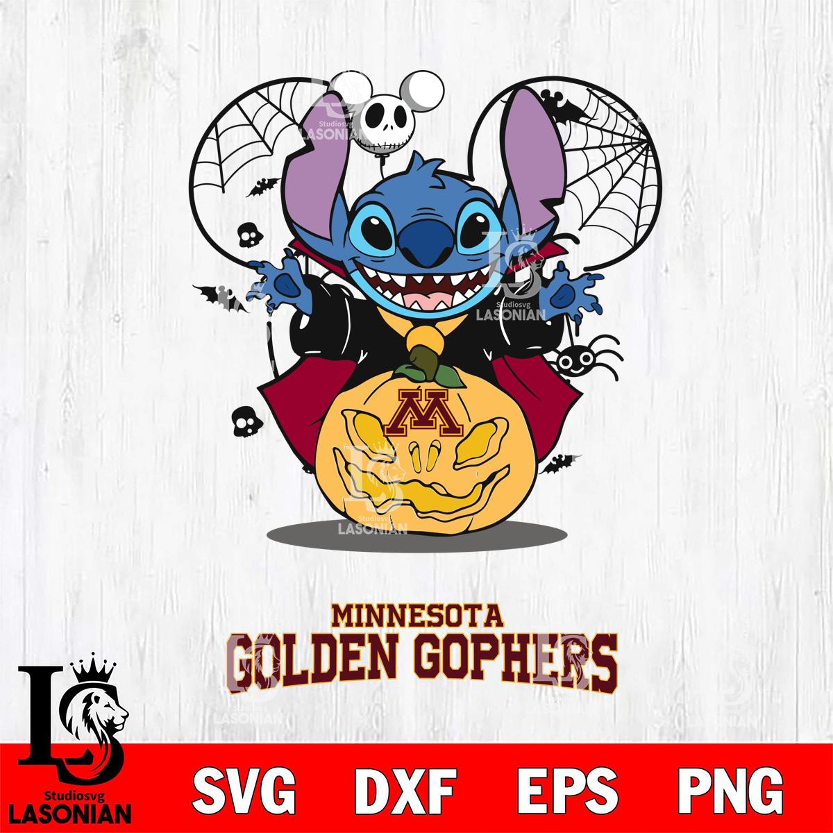 Minnesota Golden Gophers Stitch Horror Halloween – lasoniansvg
