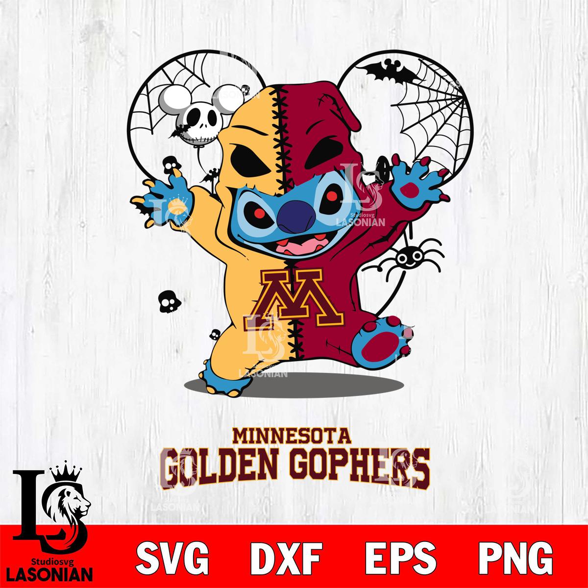 Minnesota Golden Gophers Stitch Horror Halloween 2 – lasoniansvg