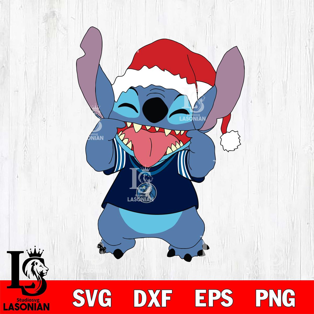 Minnesota Timberwolves Christmas Stitch Disney – lasoniansvg