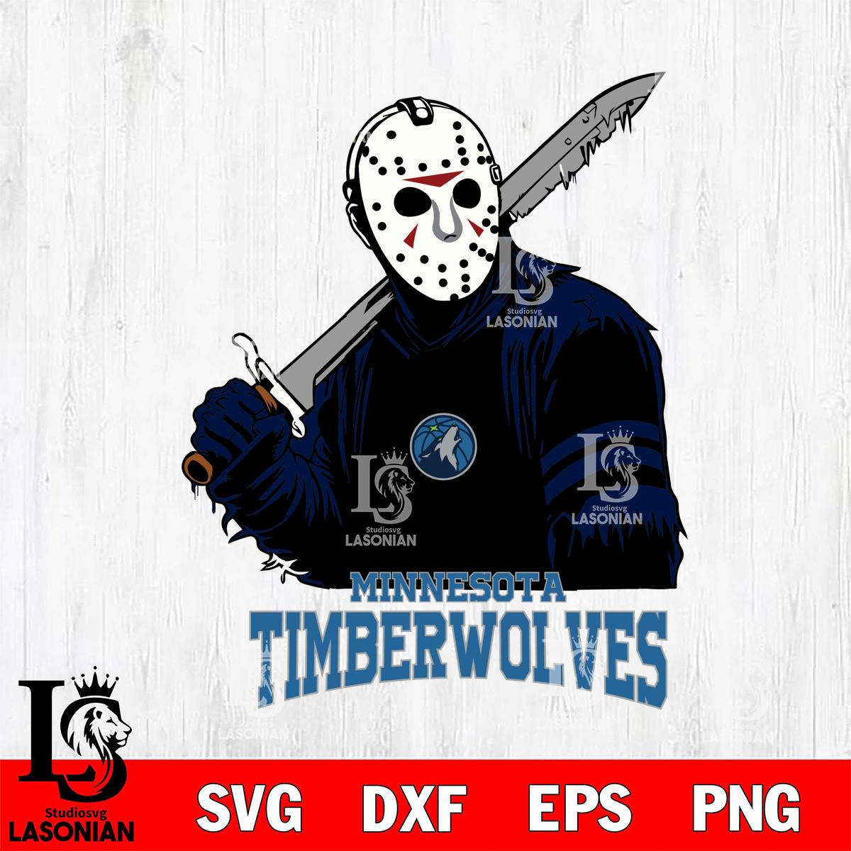 Minnesota Timberwolves Jason Voorhees Horror 7 – lasoniansvg
