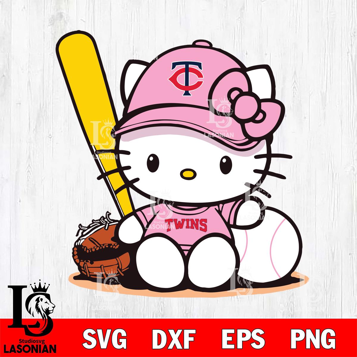 Minnesota Twins Hello Kitty Pink Baseball8 – lasoniansvg