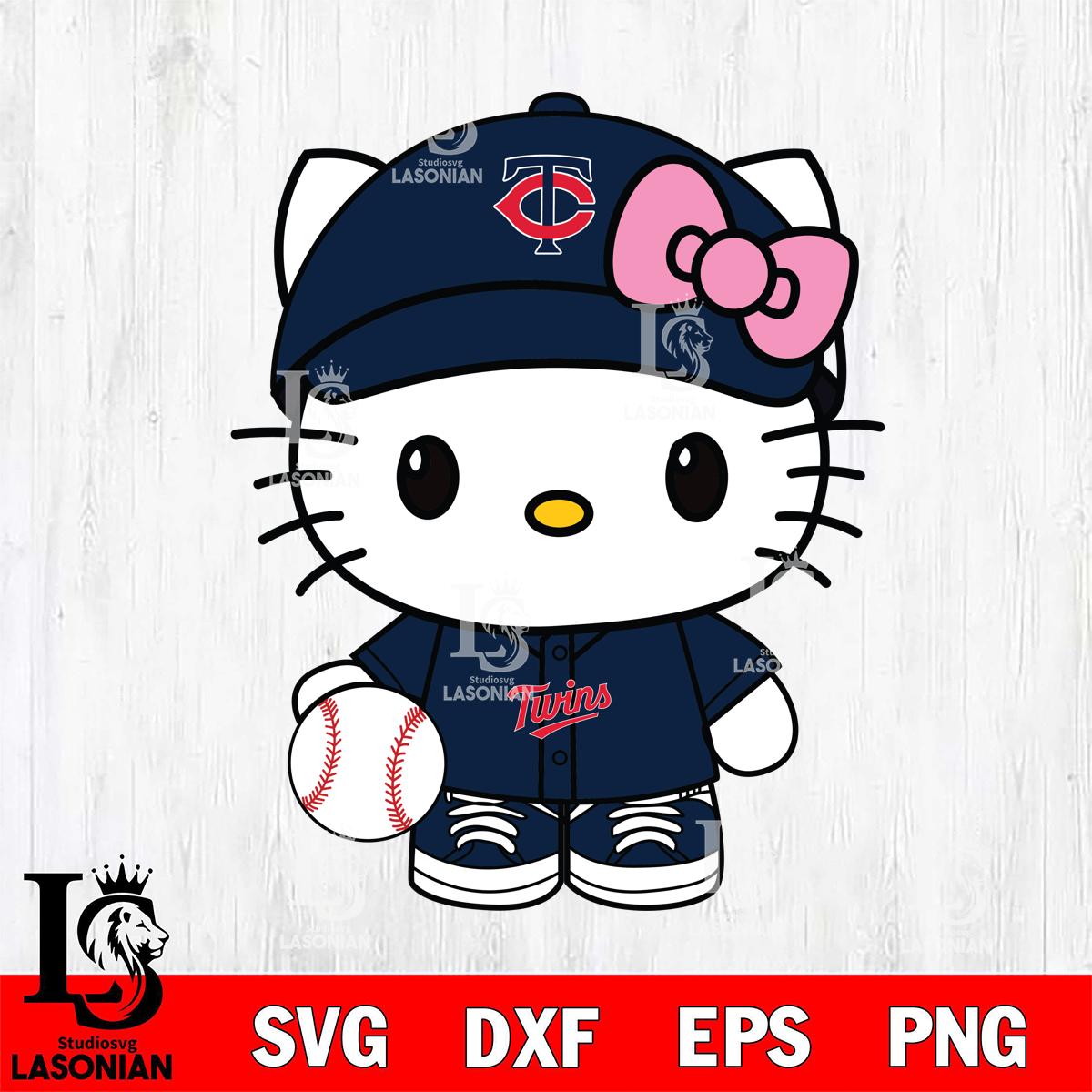 Minnesota Twins Hello Kitty hold the baseball – lasoniansvg