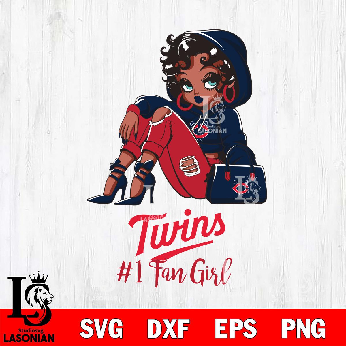 Minnesota Twins #1 beauty Black Fan Girl – lasoniansvg