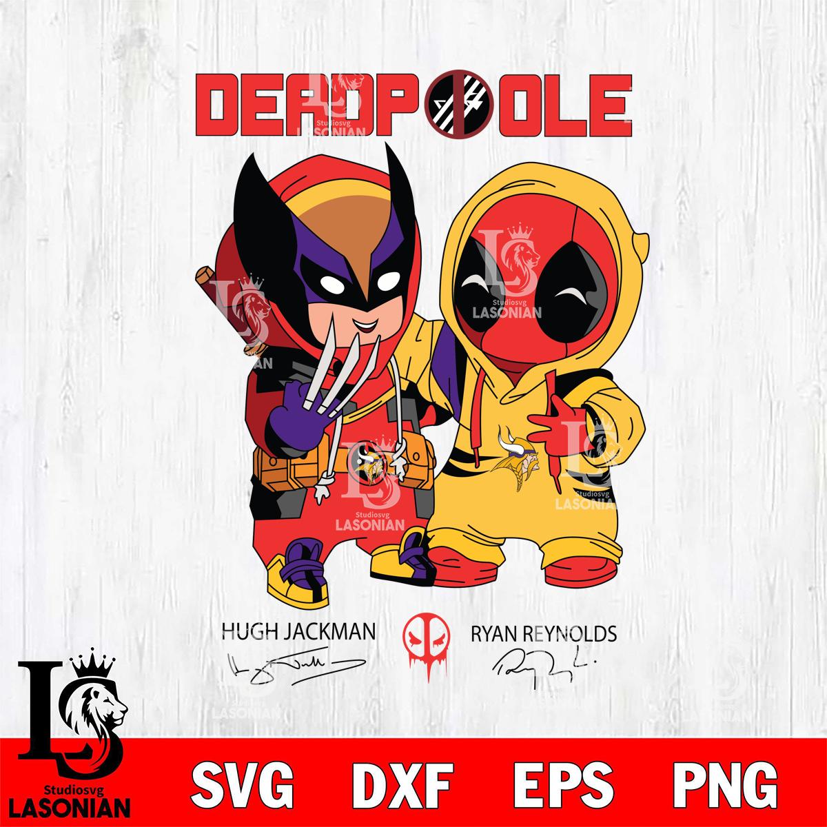 Minnesota Vikings Deadpool Wolverine Sport – lasoniansvg