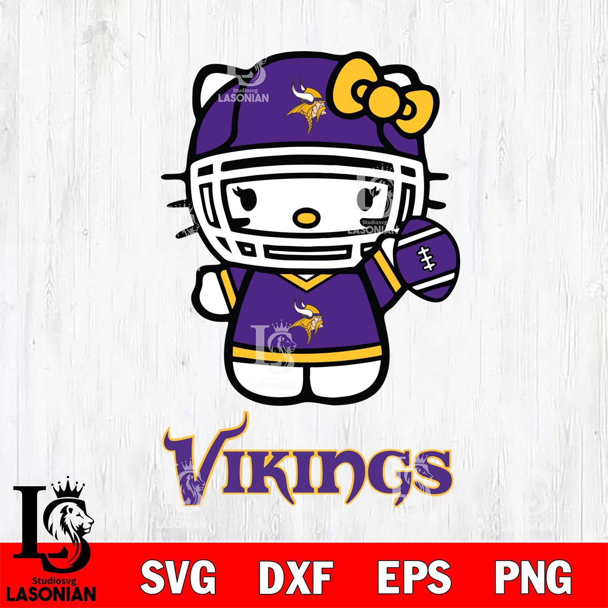 Minnesota Vikings Hello Kitty Nfl 1 – lasoniansvg