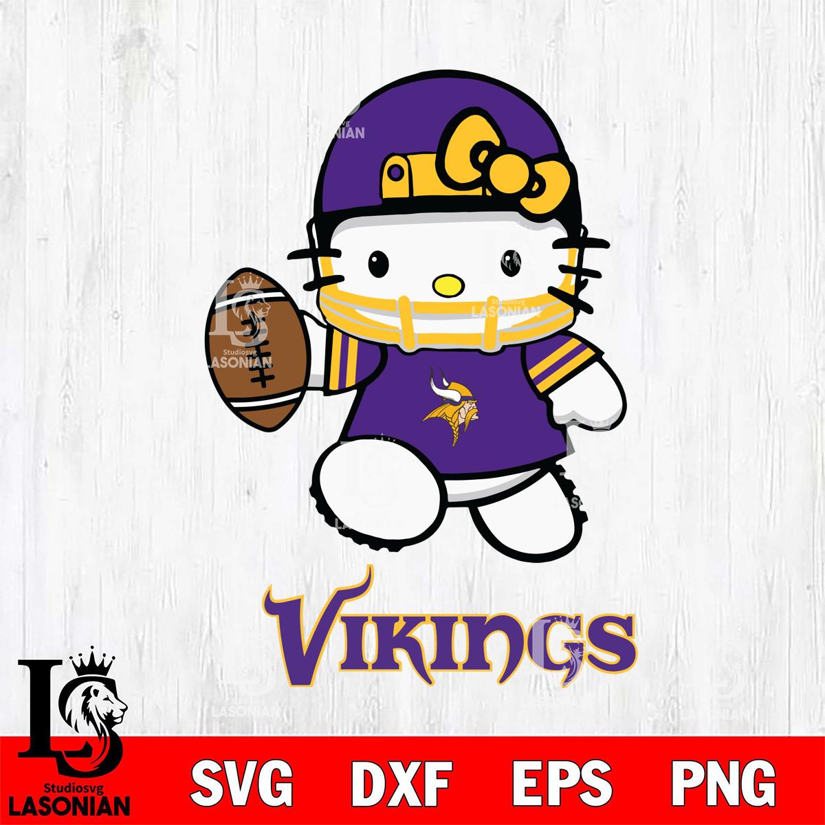Minnesota Vikings Hello Kitty Nfl 4 – lasoniansvg