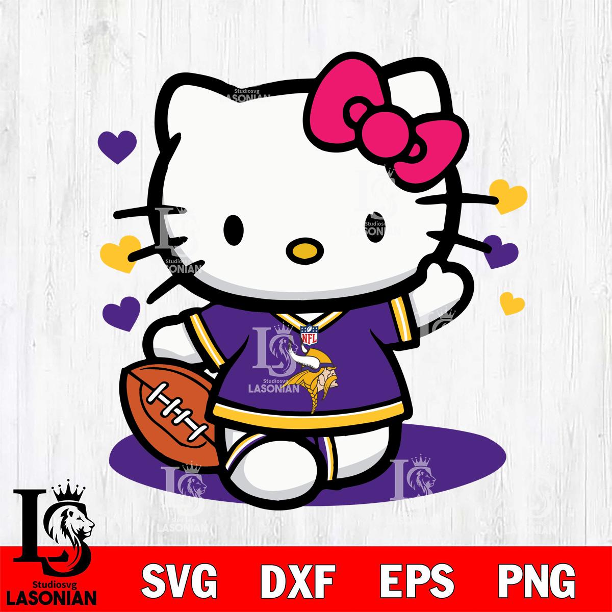 Minnesota Vikings Hello Kitty sport 10 – lasoniansvg