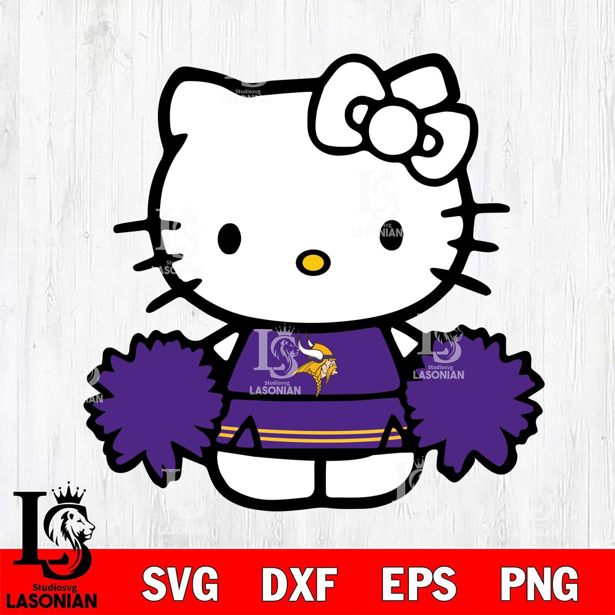Minnesota Vikings Hello Kitty sport 3 – lasoniansvg