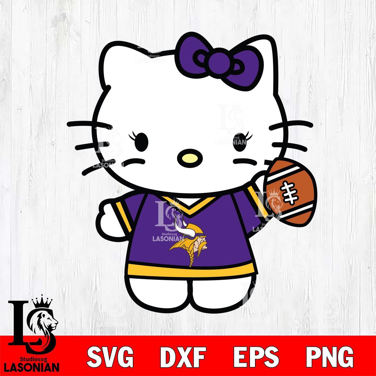 Minnesota Vikings Hello Kitty sport 7 – lasoniansvg