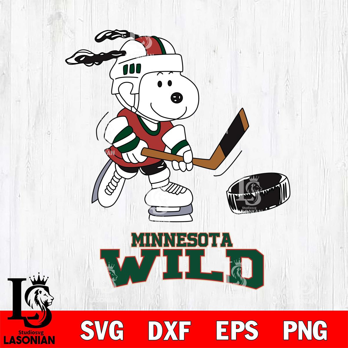 Minnesota Wild Snoopy Hockey – lasoniansvg