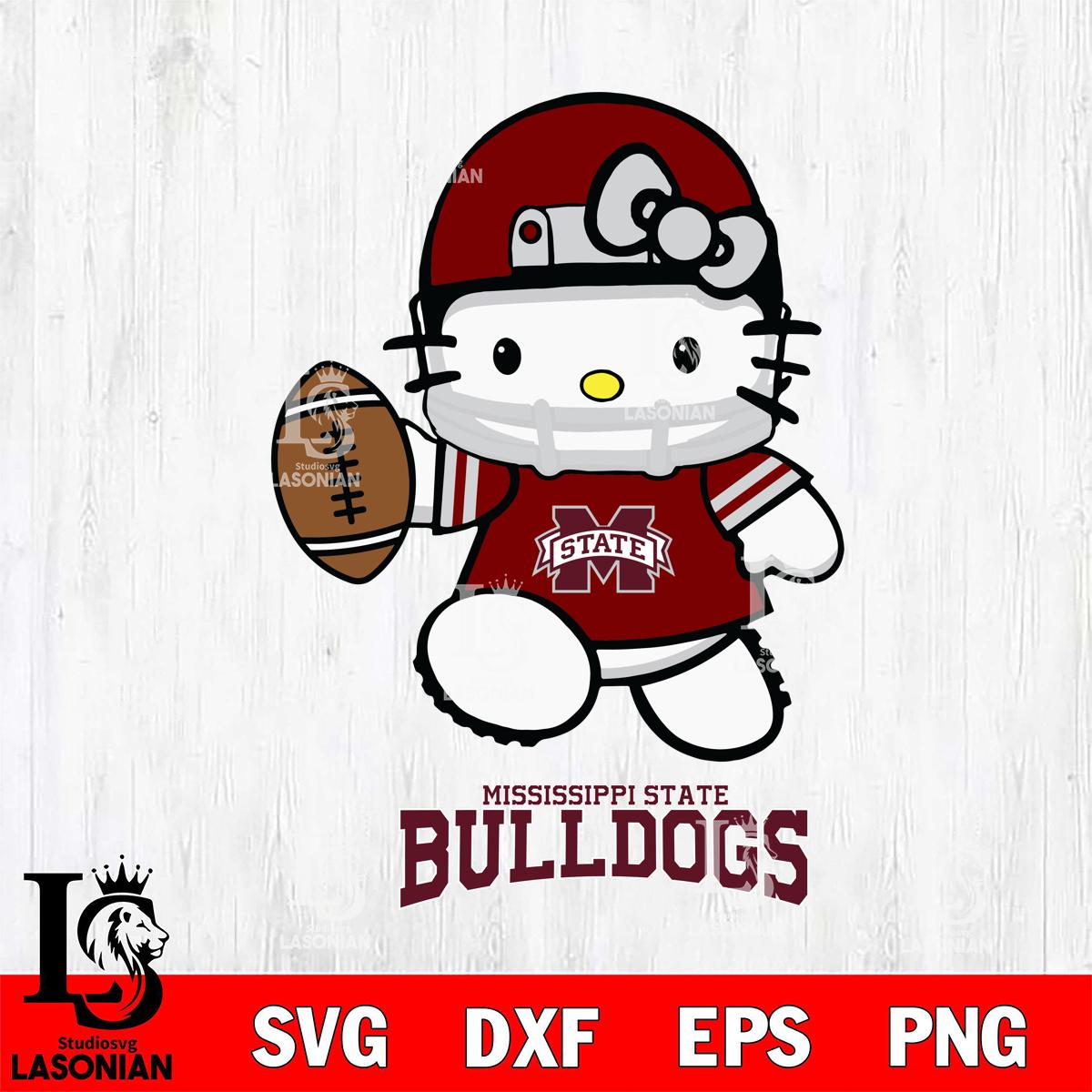 Mississippi State Bulldogs Hello Kitty NCAA 4 – lasoniansvg