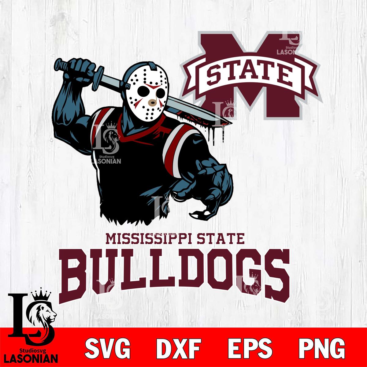 Mississippi State Bulldogs Jason Voorhees 5 – lasoniansvg
