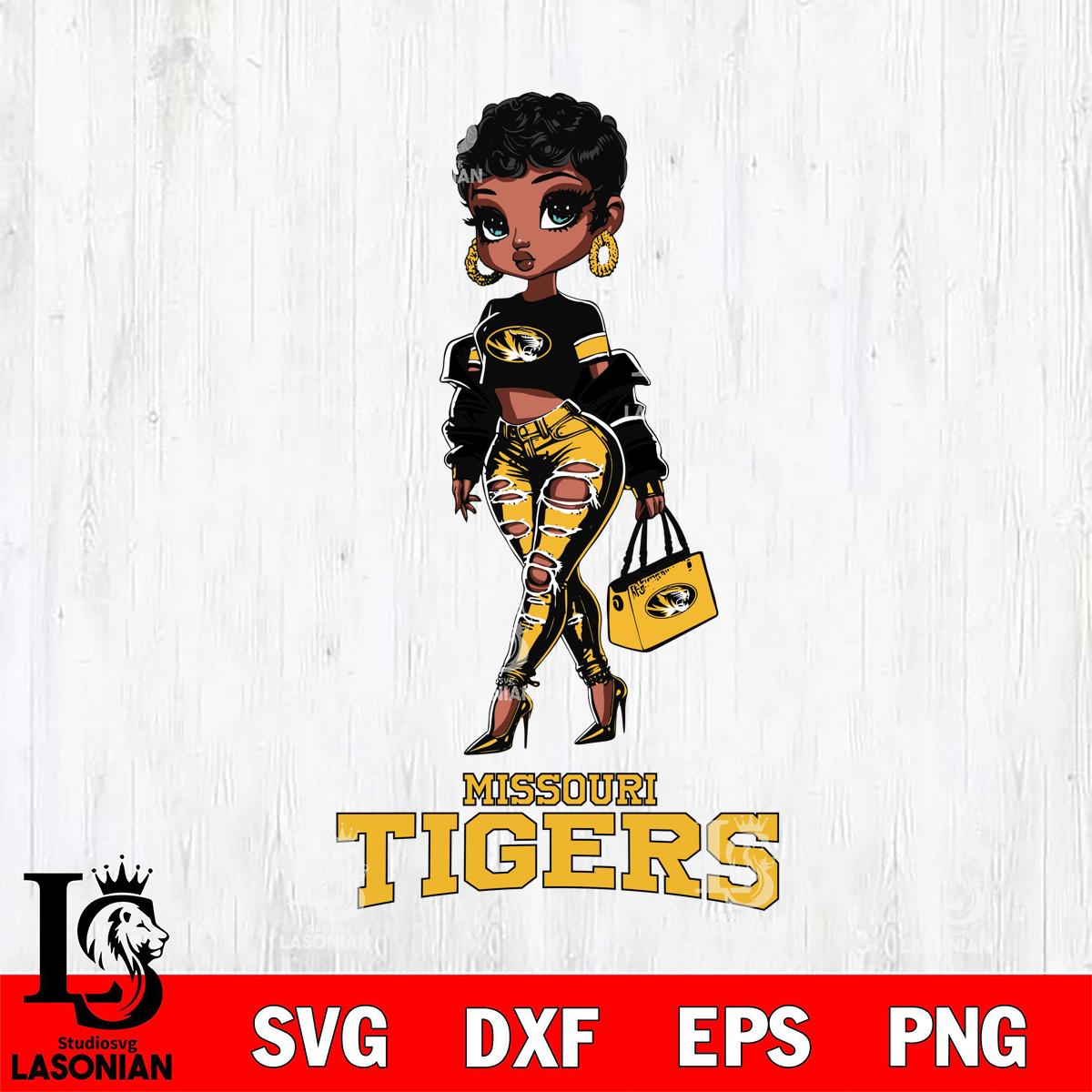 Missouri Tigers Beautiful Black Fan Girl – lasoniansvg