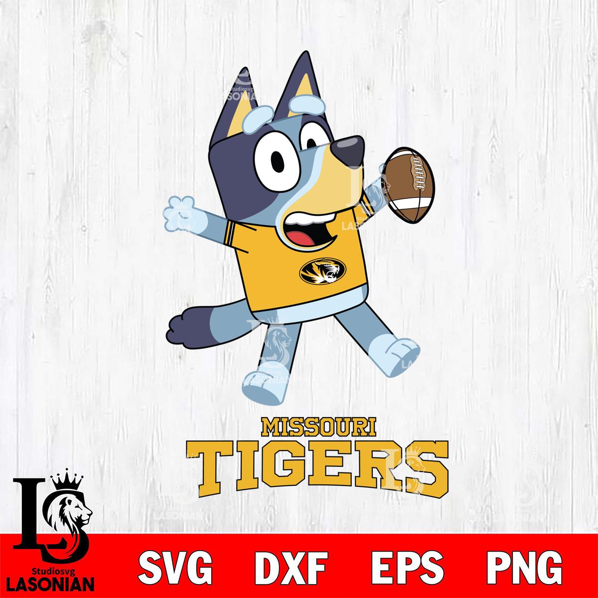 Missouri Tigers Bluey Sport Football – lasoniansvg