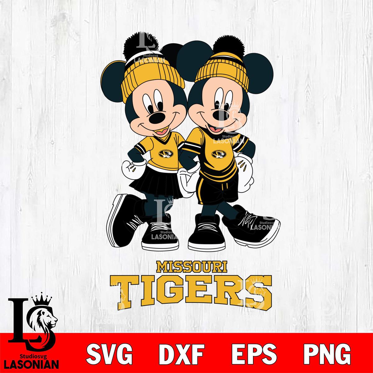 Missouri Tigers Mickey And Minnie Mouse Football – lasoniansvg