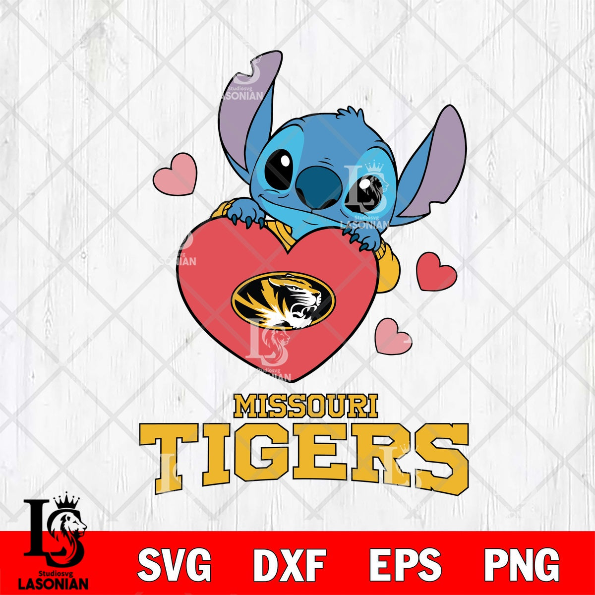 Missouri Tigers Stitch hugging heart File cut , Football Criucut ...
