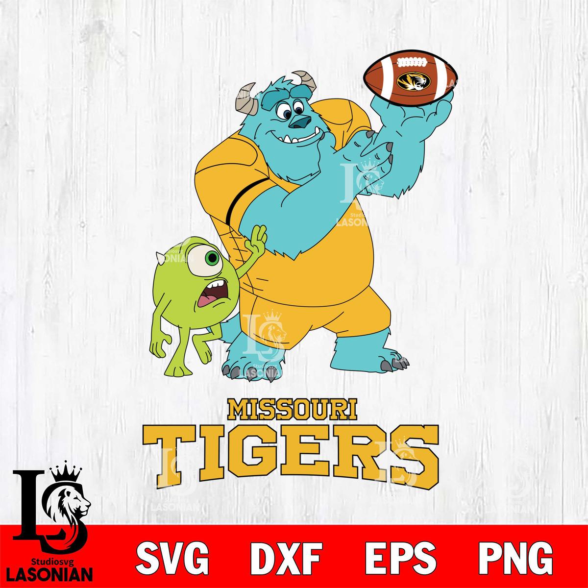 Missouri Tigers Sully & Mike Football – lasoniansvg