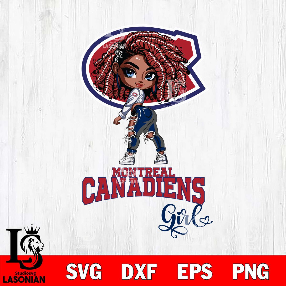 Montreal Canadiens Fan Girl – lasoniansvg