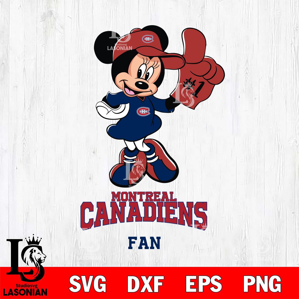 Montreal Canadiens #1 Fan Minnie Mouse – lasoniansvg