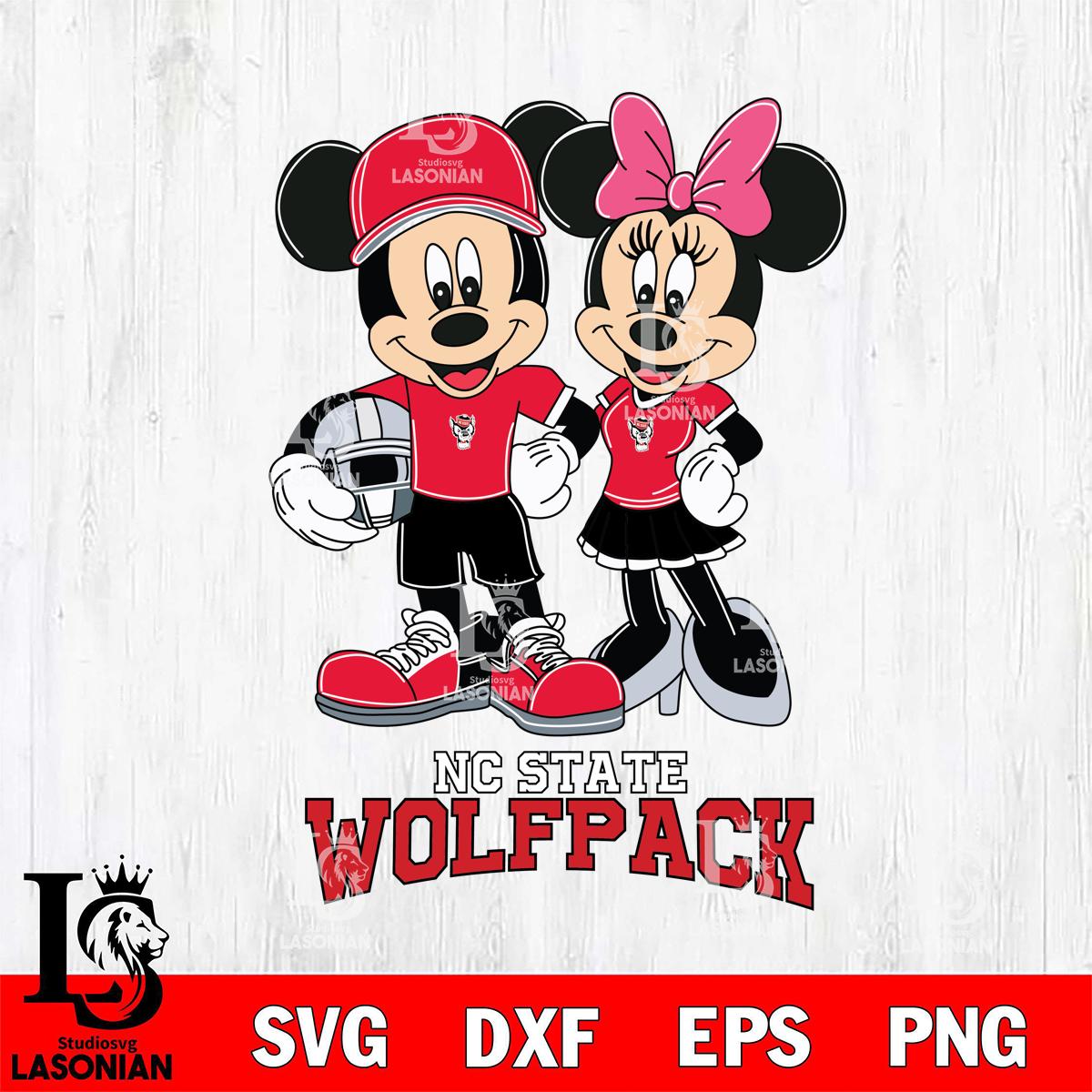 NC State Wolfpack Mickey Minnie Mouse Helmet – lasoniansvg
