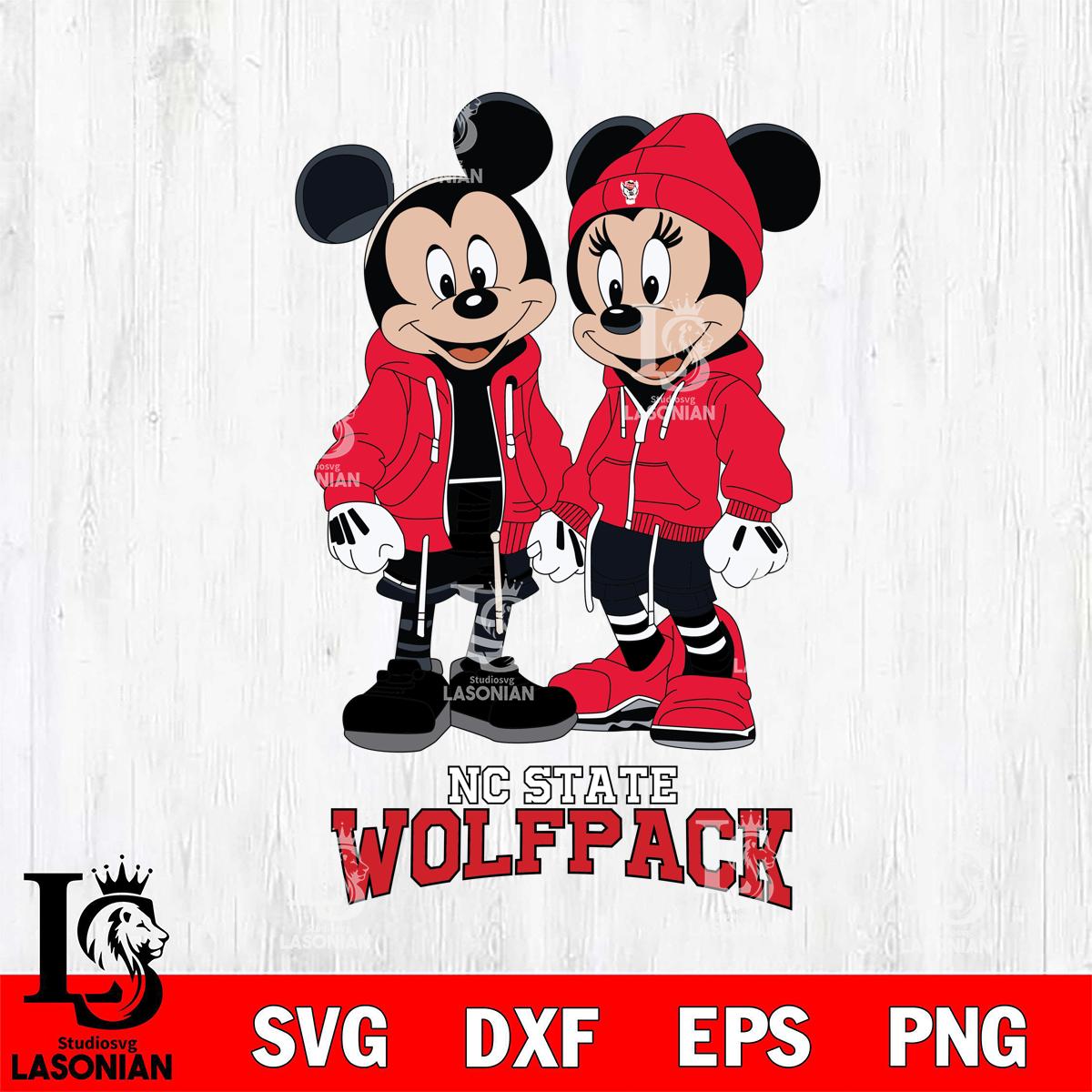 NC State Wolfpack Mickey Minnie Mouse Rugby – lasoniansvg