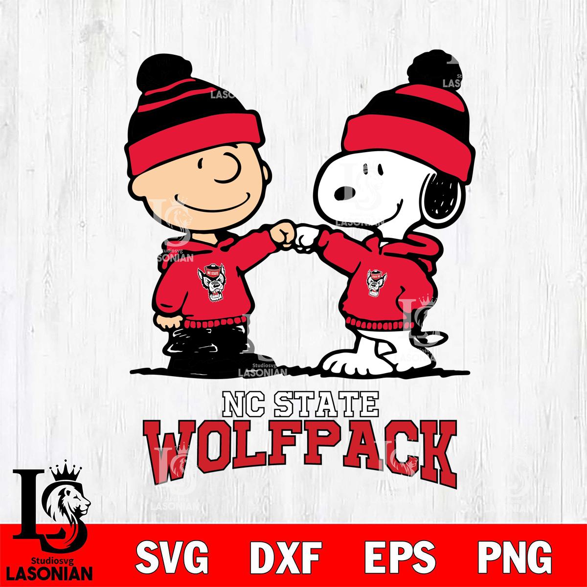 NC State Wolfpack Snoopy Sport 9 – lasoniansvg