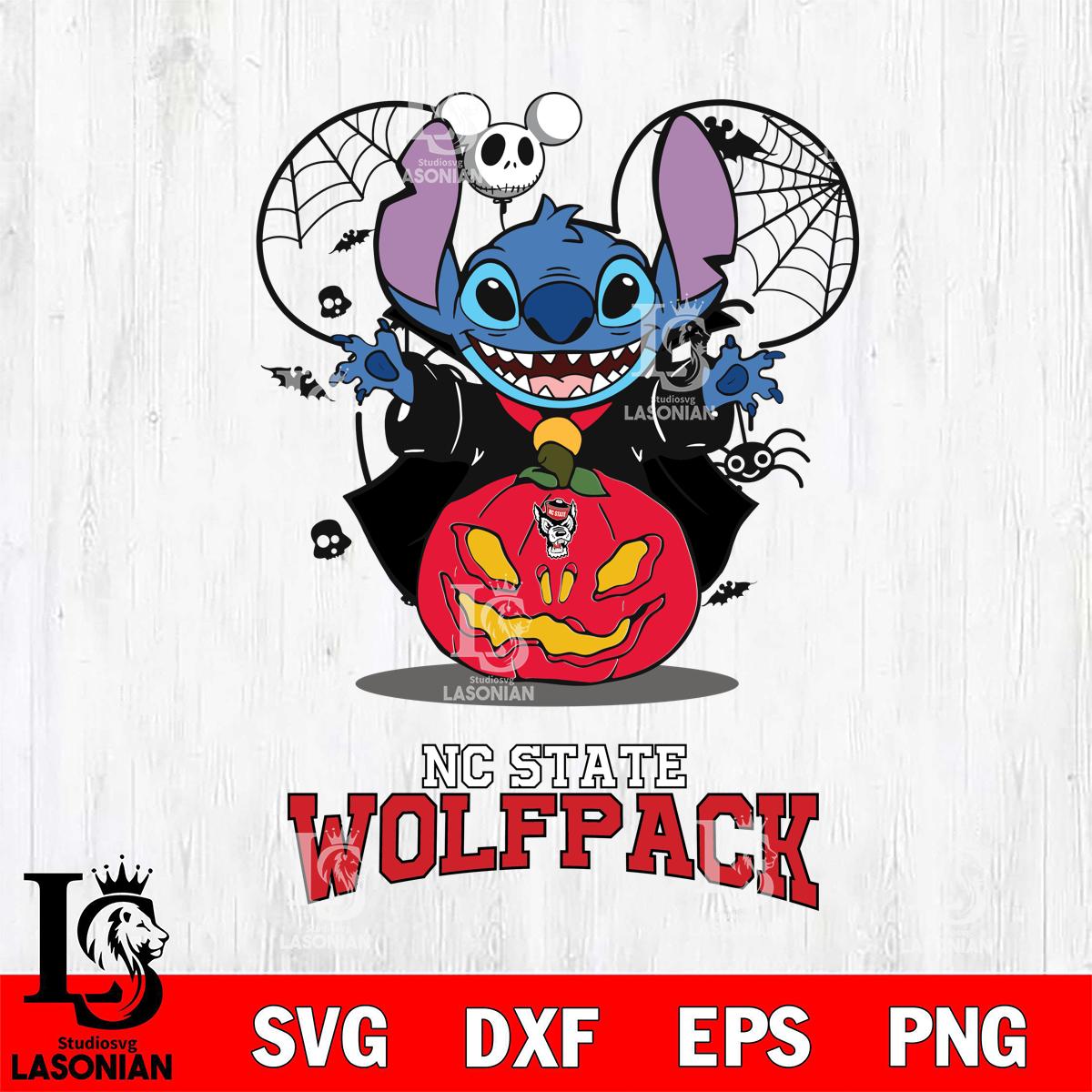 NC State Wolfpack Stitch Horror Halloween – lasoniansvg