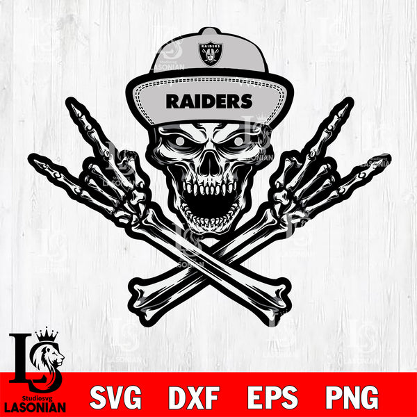 Las Vegas Raiders Skull svg , eps , dxf , png file , digital download ...