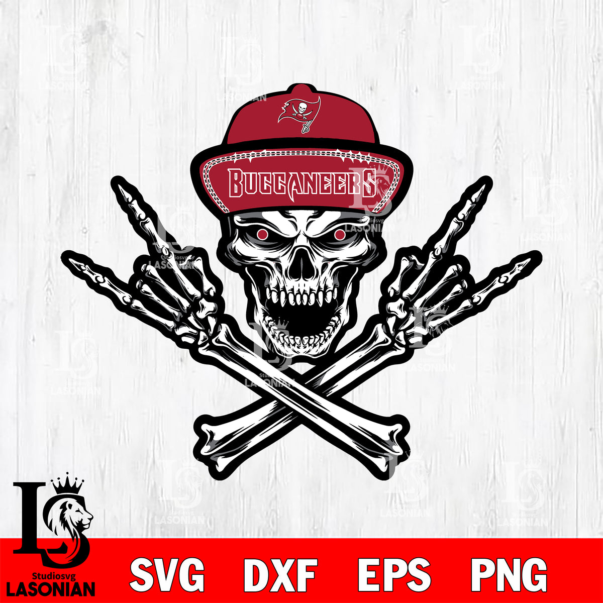 Tampa Bay Buccaneers Skull svg , eps , dxf , png file , digital downlo ...