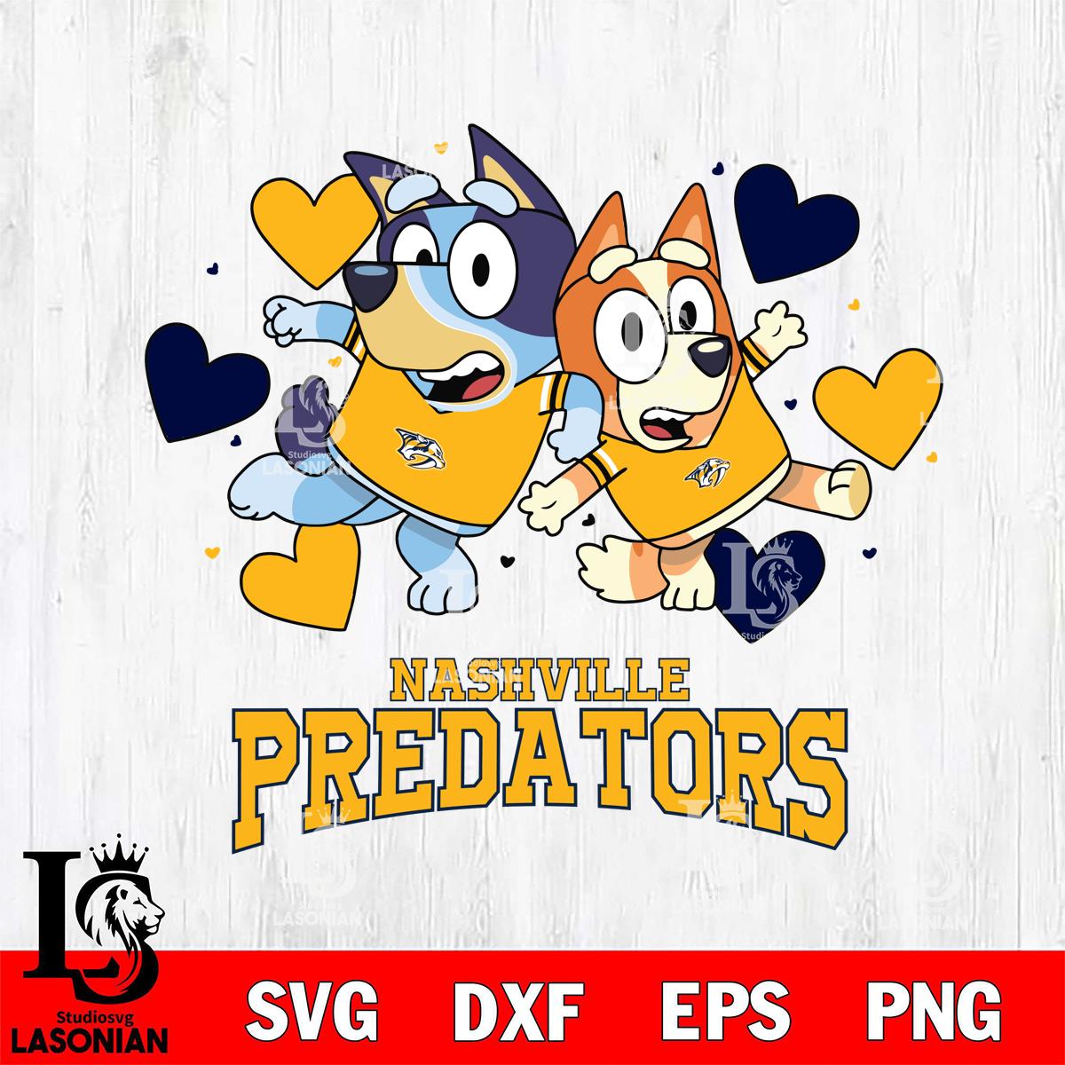 Nashville Predators Bluey & Bingo 10 – lasoniansvg