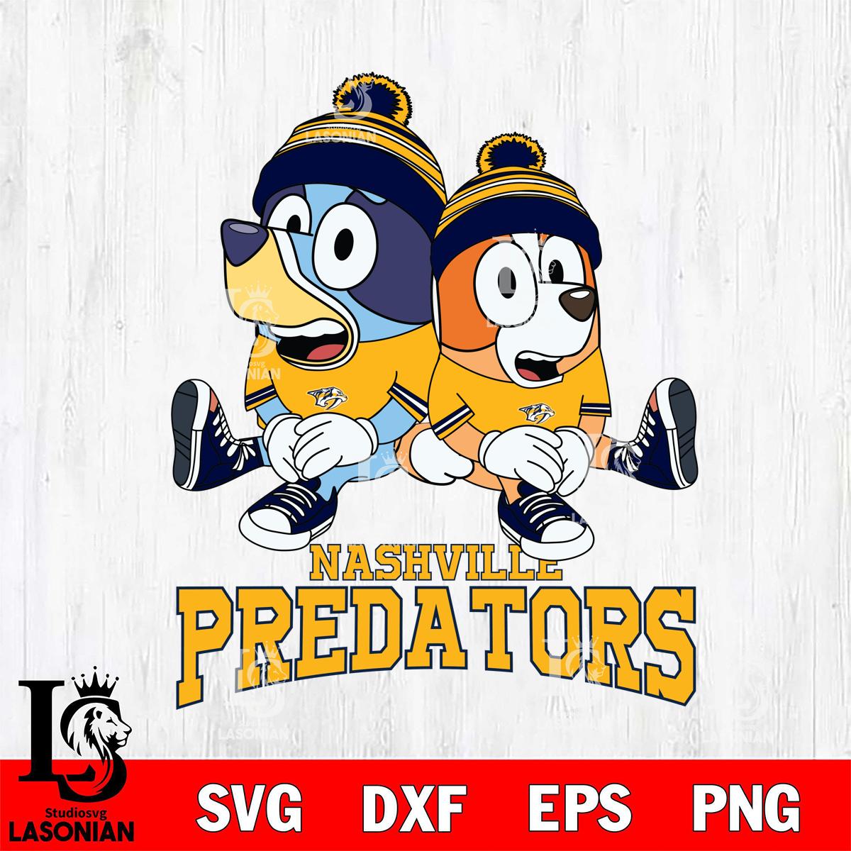 Nashville Predators Bluey & Bingo 8 – lasoniansvg
